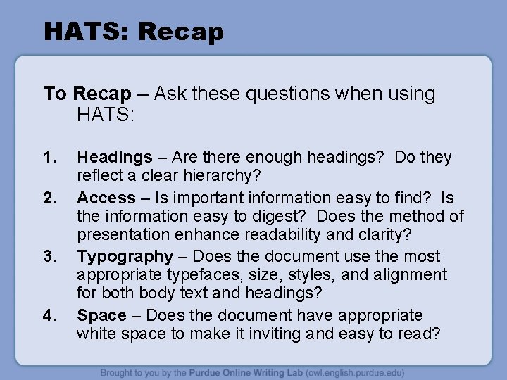 HATS A Design Procedure for Routine Business Documents