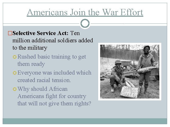 Chapter 17 Section 1 Mobilizing for Defense Americans