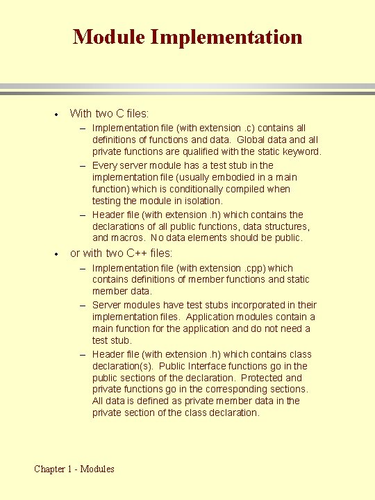 Cse 687 Object Oriented Design Class Notes Chapter