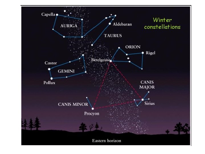 The Nighttime Sky Visible stars on a clear