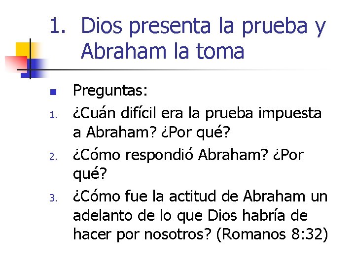 Unidad 3 El Pacto de Dios con Abraham