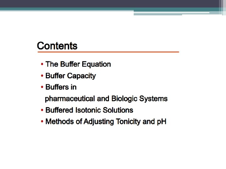 Lecture 3 Buffer and Isotonic solutions Lecture 4