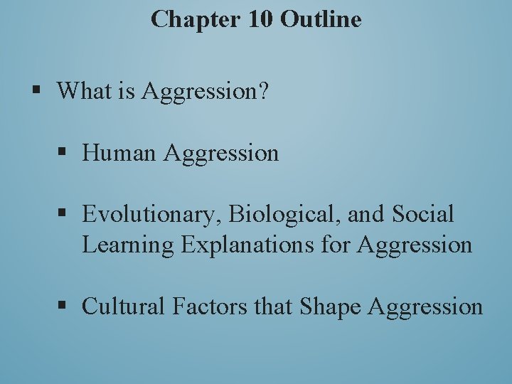 CULTURAL PSYCHOLOGY Robyn M Holmes Chapter 10 Social