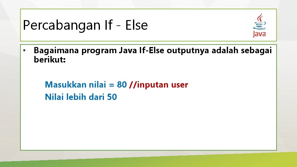 Algoritma Pemrograman 3 Percabangan Perulangan Sistem Komputer S