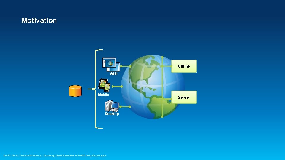 Accessing Spatial Databases in Arc GIS using Query