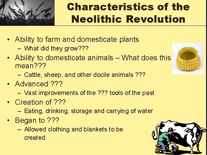 The Paleolithic and Neolithic Ages Before and after