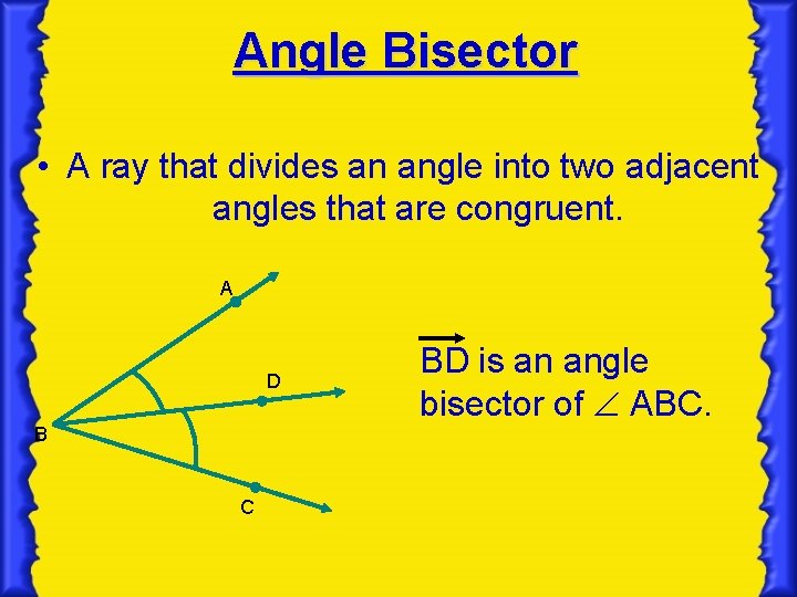 1 5 Segment Angle Bisectors Geometry Mrs Blanco