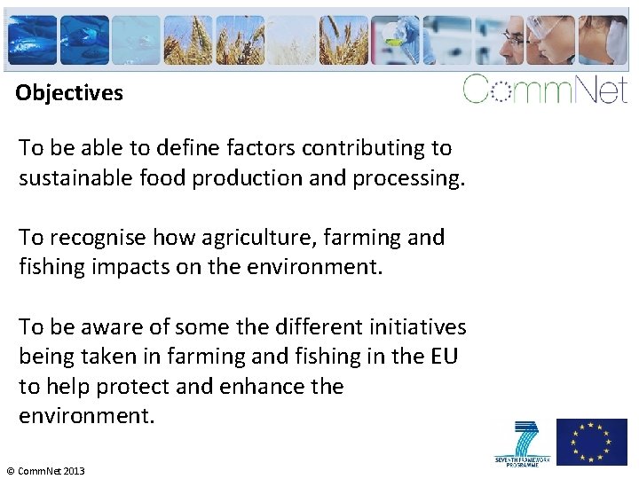 Education Phase 4 Sustainable food production and processing