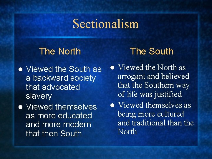 Differences Between the North and the South Slavery