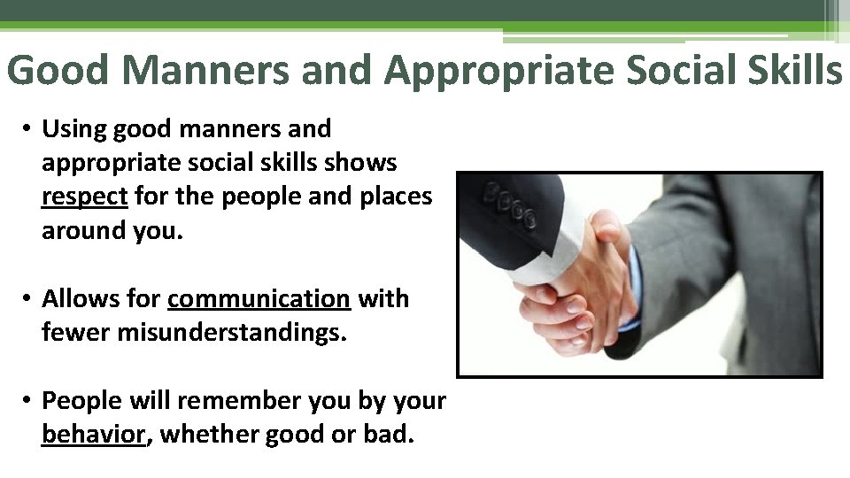 Social Interactions Appropriate Social Behavior for Families Careers