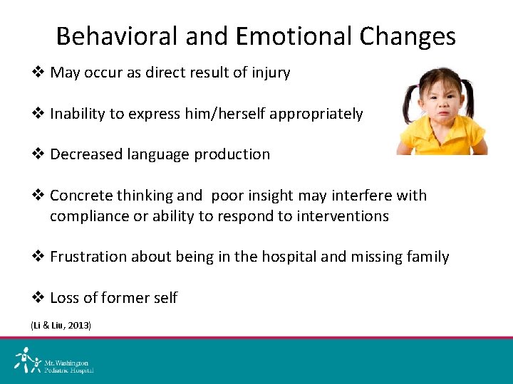 Traumatic Brain Injury and Mental Health in Children