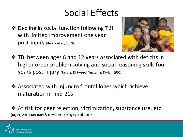 Traumatic Brain Injury and Mental Health in Children