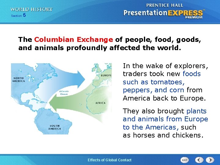 Section 5 Objectives Explain how European exploration led