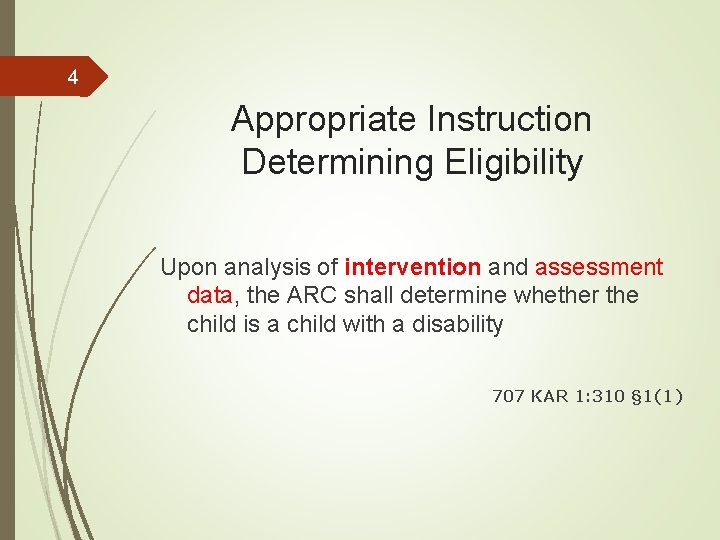 Eligibility ARC Chairperson Training Special Education Cycle 2