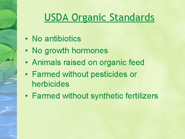 Explaining the Organic Food Trend By Nicole Grimes