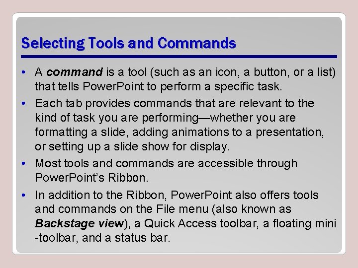Power Point Essentials Lesson 1 Objectives Power Points