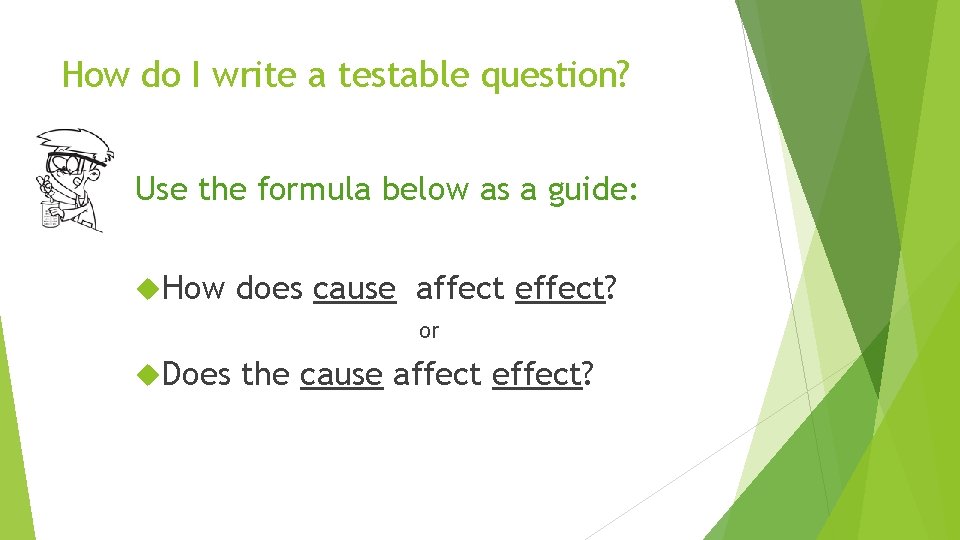 How to Write a Testable Question Its all