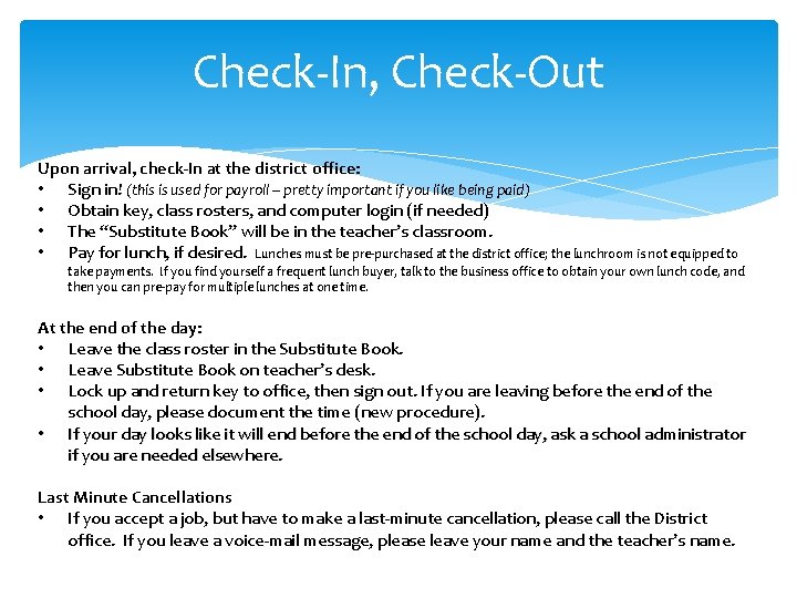 Substitute Orientation Crescent School District 2018 19 Stuff