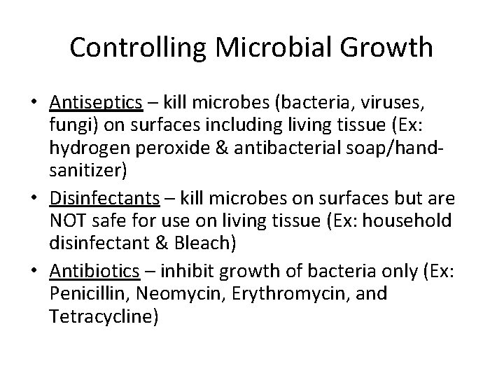 Lab 8 Human Genetics Lab Controlling Microbial Growth
