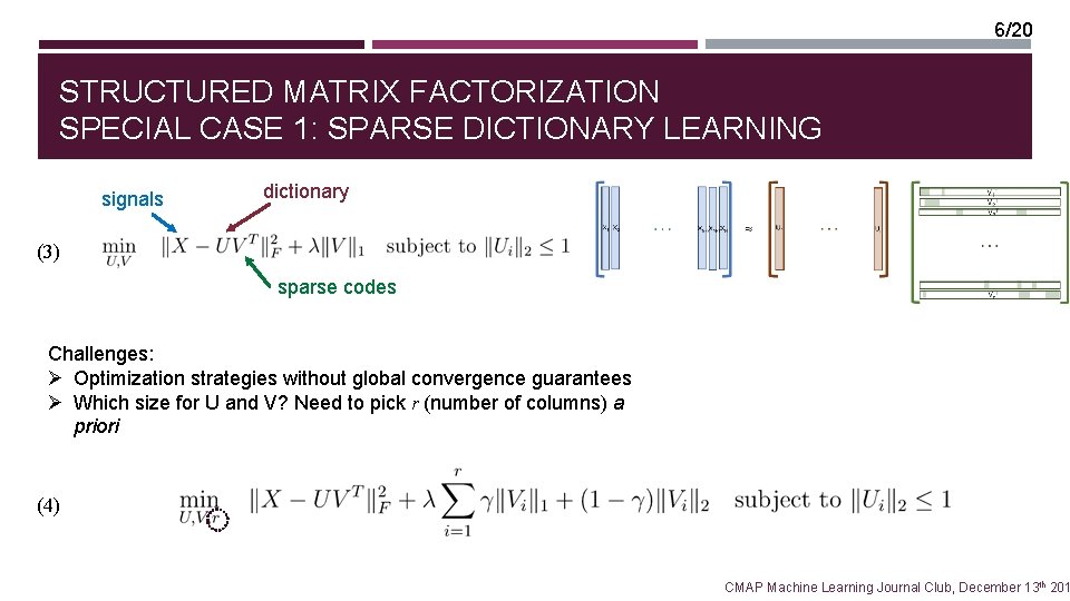 120 STRUCTURED LOWRANK MATRIX FACTORIZATION GLOBAL OPTIMALITY ALGORITHMS