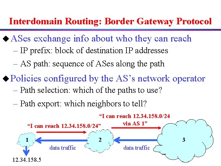 Stable Internet Routing Without Global Coordination Jennifer Rexford