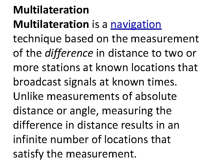 Mlat Tdoa Multilateration Is A Navigation Technique Based