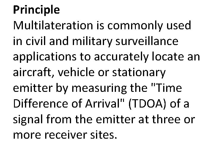 Mlat Tdoa Multilateration Is A Navigation Technique Based