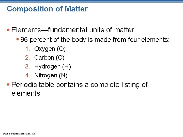 Chapter 2 Basic Chemistry Lecture Presentation by Patty