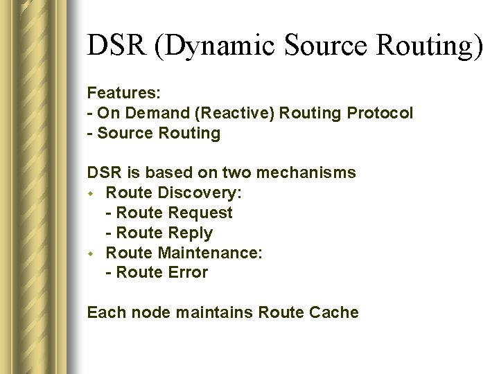 Performance Evaluation of Routing Algorithms in Wireless Mobile