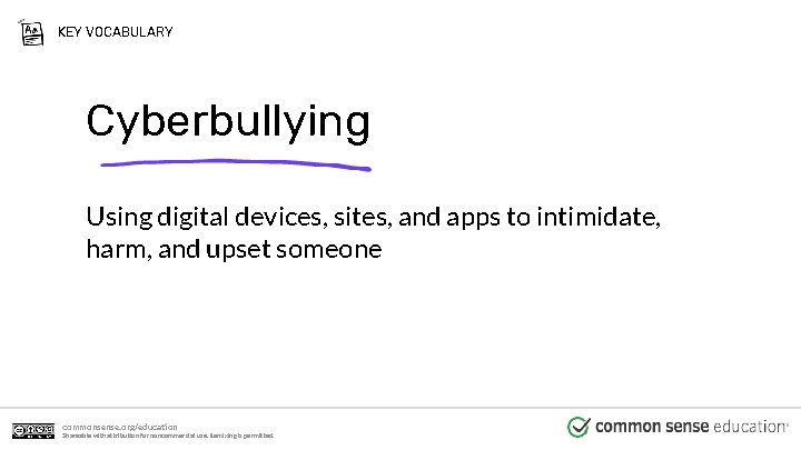 DIGITAL CITIZENSHIP GRADE 5 Is It Cyberbullying commonsense