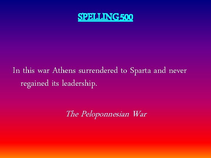 Ancient Greek Jeopardy By Mr Cegielski Ancient Greek