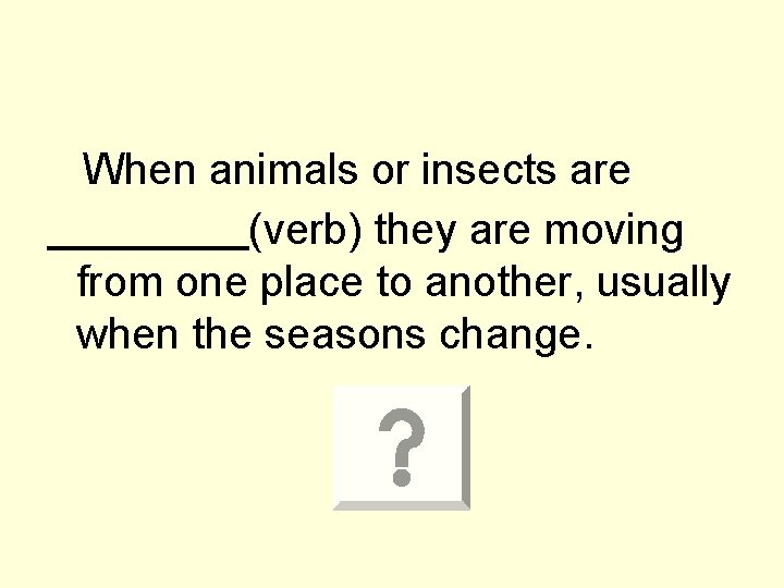 Unit 2 City Wildlife City Critters Vocabulary Game