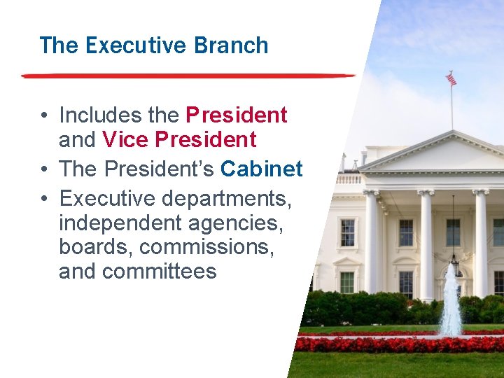 THE THREE BRANCHES OF THE U S GOVERNMENT