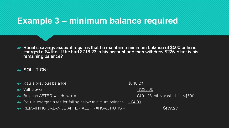 2 3 Savings Accounts Advanced Financial Algebra Types