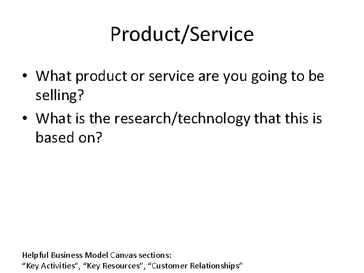 Template slide pack for First Phase Business Plan
