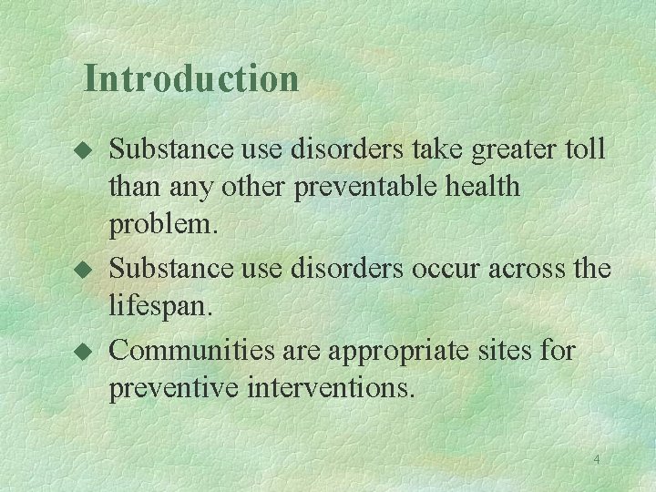 Module IX CommunityBased Substance Abuse Prevention Learning Objectives