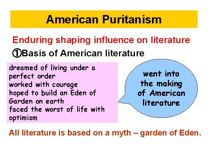 American Literature Introduction Historical Background 1 Early history