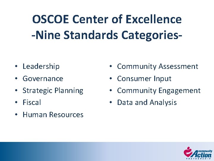 Organizational Standards Carolyn Vander Giesen CSBG Performance Management