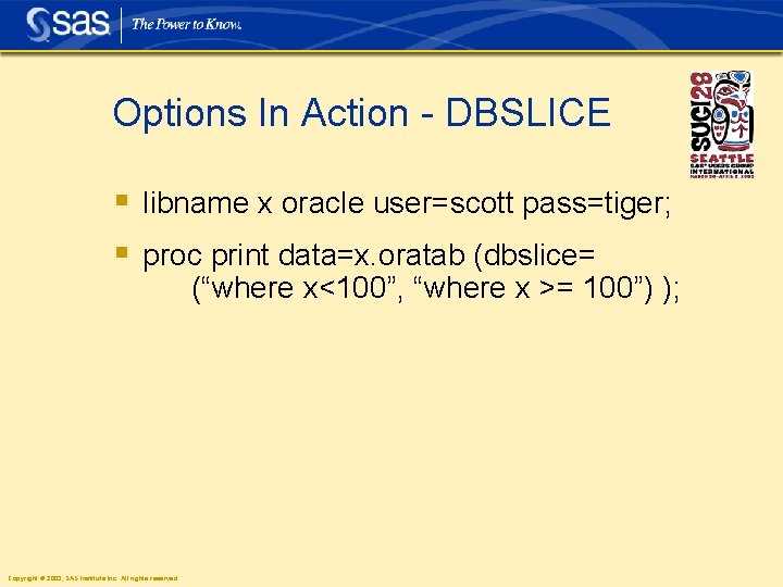 Scaling Sas Data Access To Oracle Rdbms Howard
