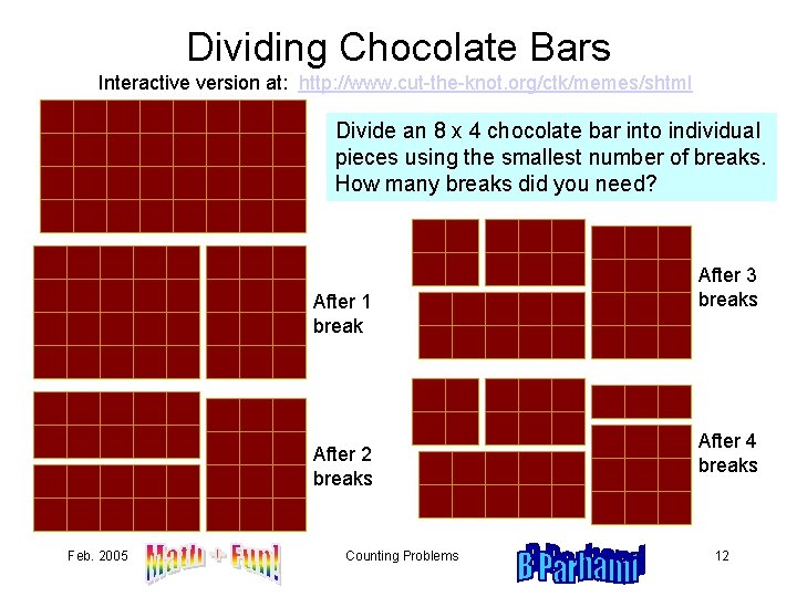 Counting Problems A Lesson in the Math Fun