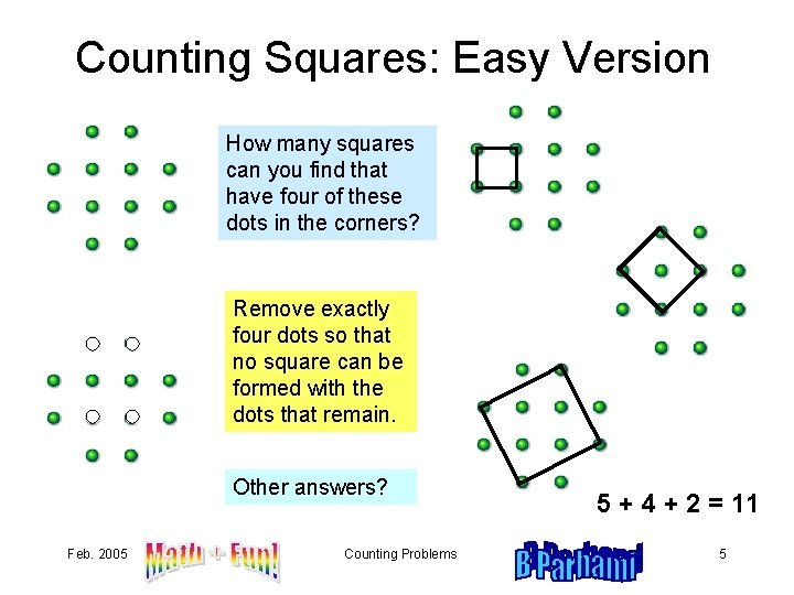 Counting Problems A Lesson in the Math Fun