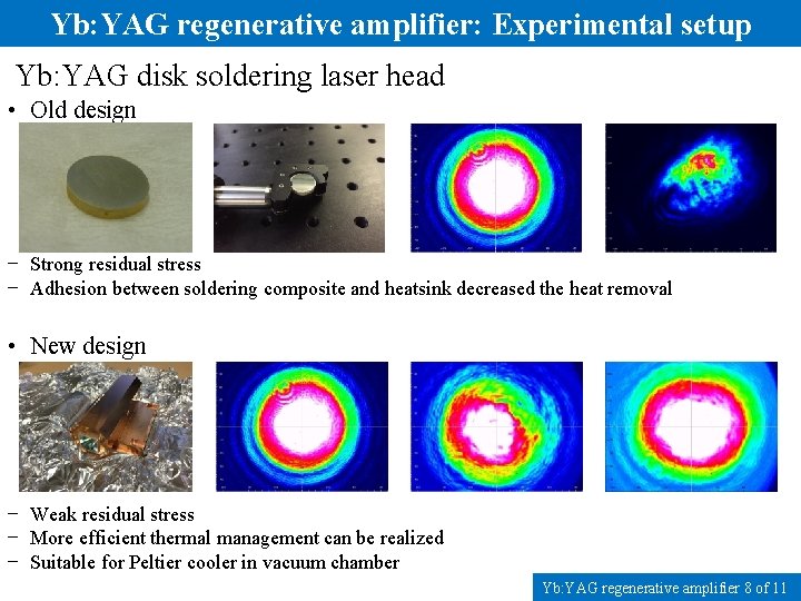 Yb YAG Regenerative Amplifier for A 1 Ground