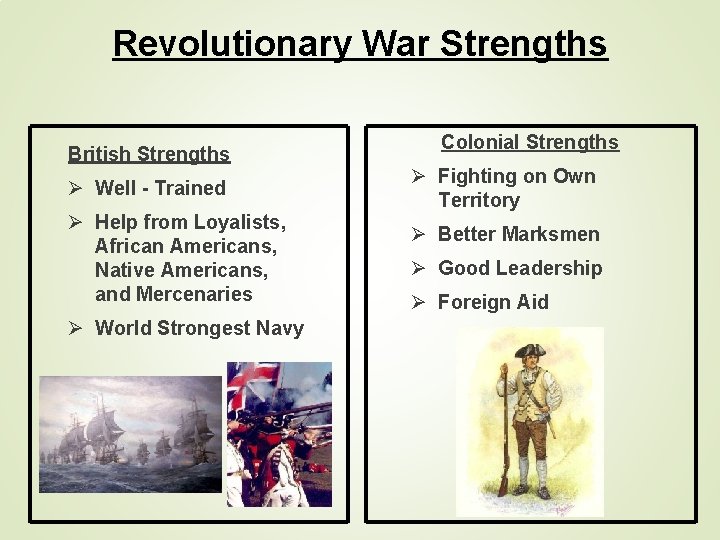 The American Revolution The Fighting Brainstorm Causes of