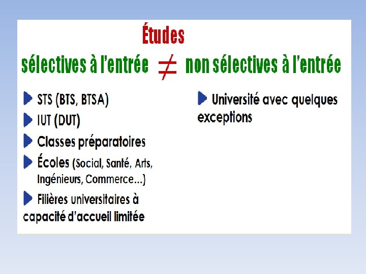 ORIENTATION TERMINALE ES QUE FAIRE APRES UN BAC