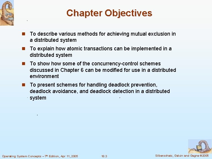 Chapter 18 Distributed Coordination Chapter 18 Distributed Coordination