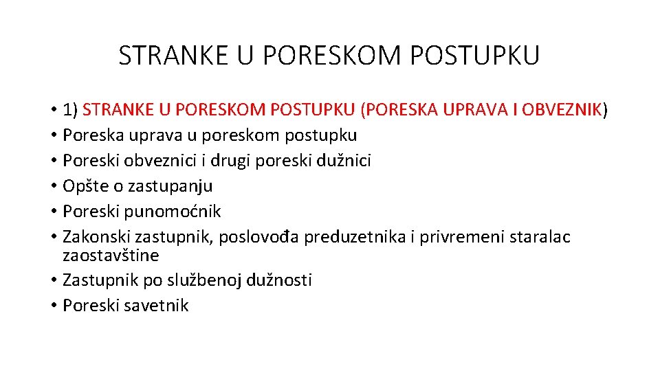 Poreski postupak Dr Biljana Radovanovi Dr Ivan Bulatovi