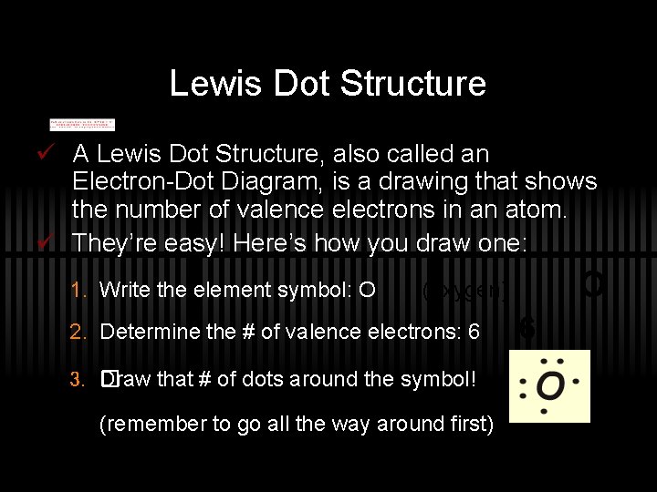 Chemical Bonding Part 1 Introduction Electrons Lewis Dot