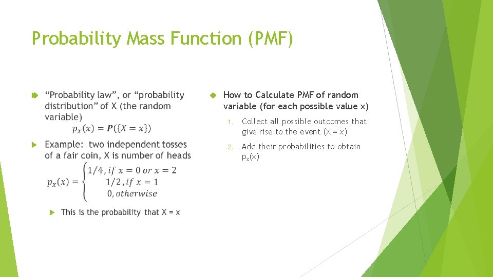 Discrete Random Variables Pmfs And Moments Lemon Chapter