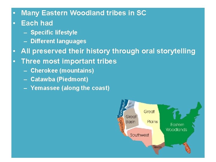 Native Americans of SC Table of Contents Americas
