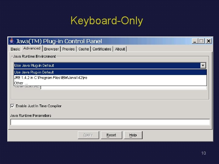 Accessible Java Application User Interface Design Guidelines Lawrence